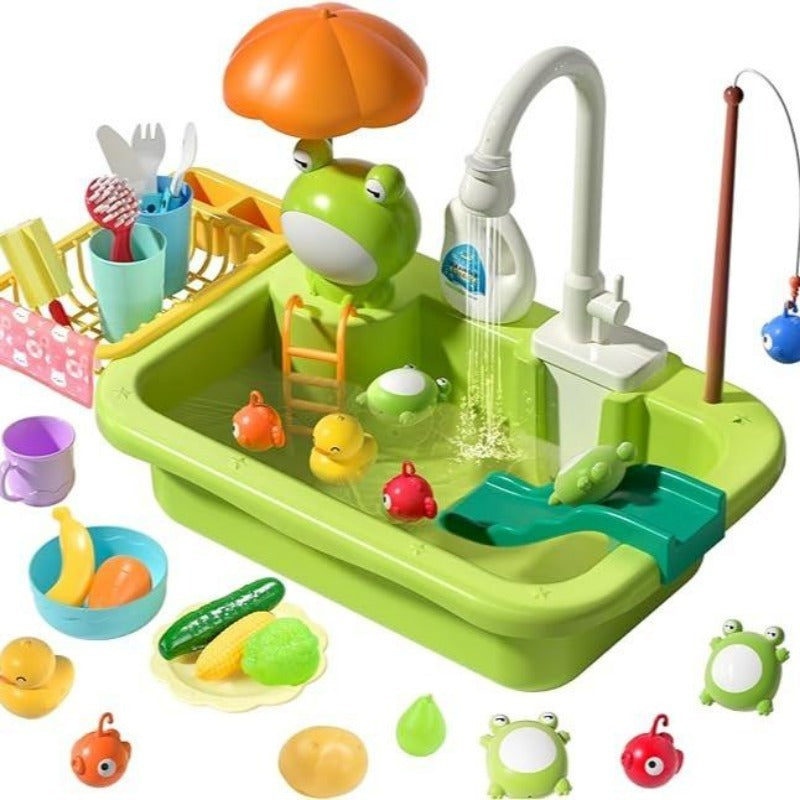 Interactive Kids’ Kitchen Sink & Fishing Playset