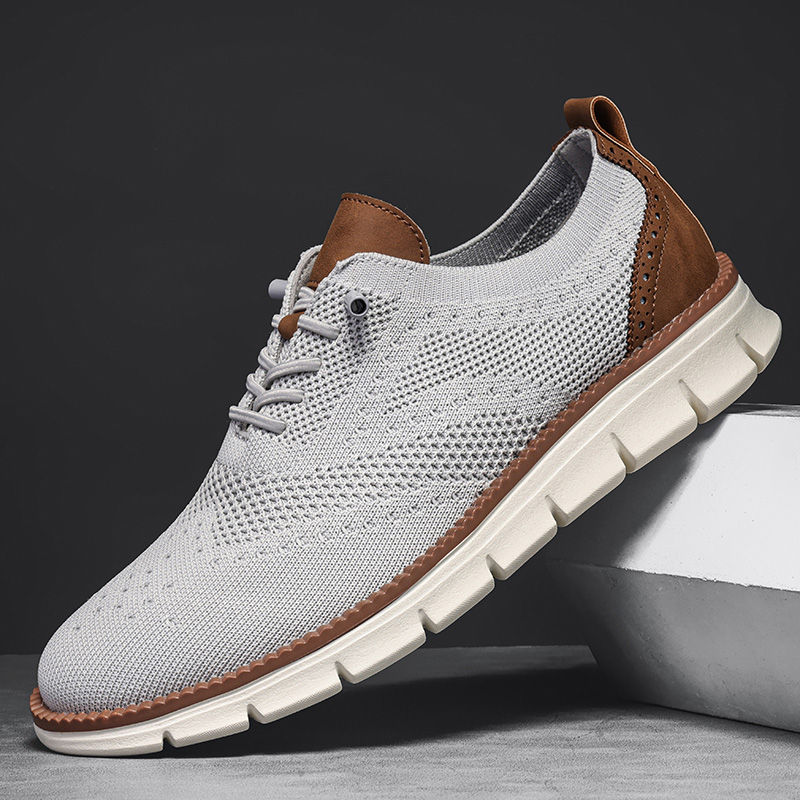 Arkget Shoes | Men's Knit Breathable Sneakers Lightweight Lace-up ...