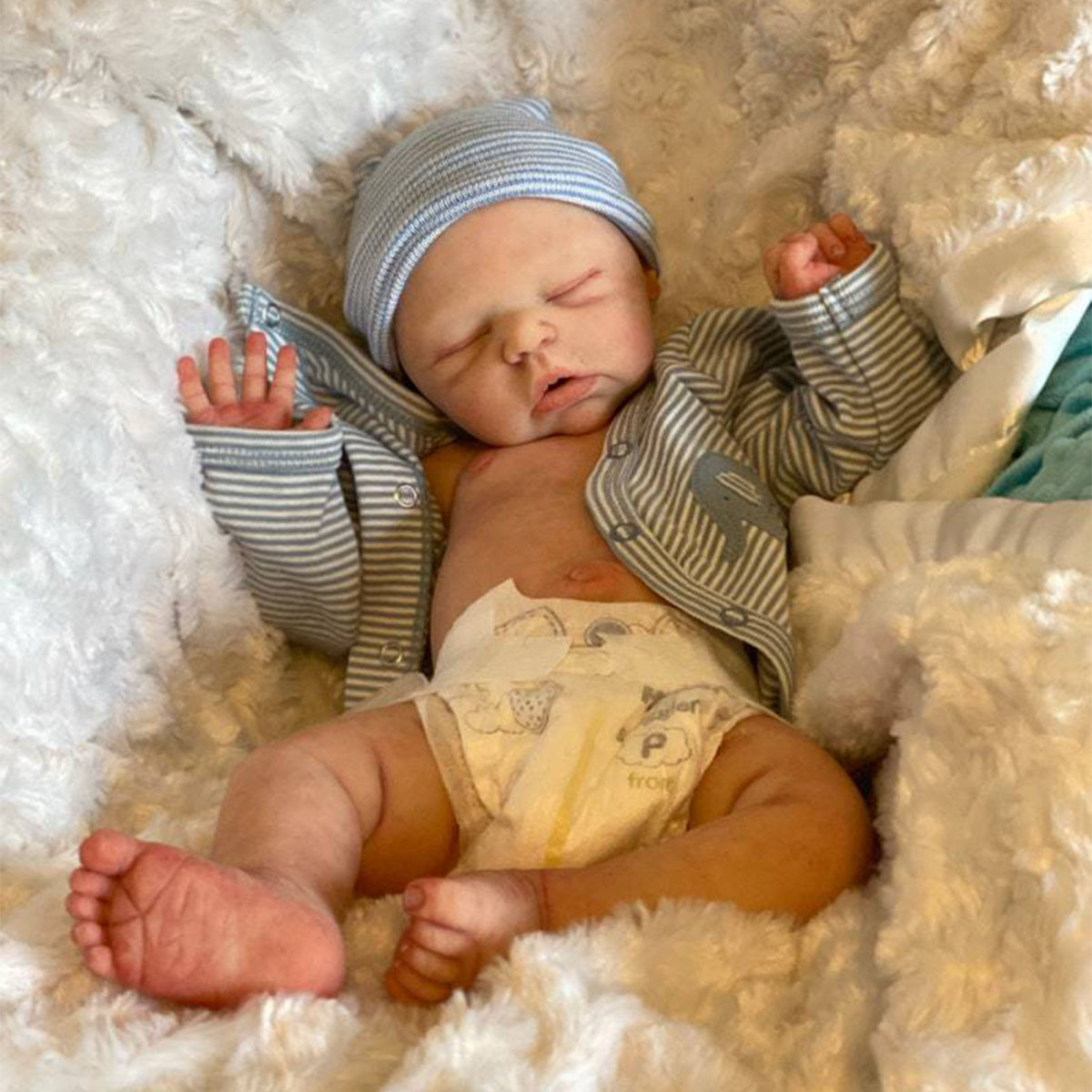 12"&16" Flexible Full Body Platinum Silicone Baby Bendable Reborn Doll ...