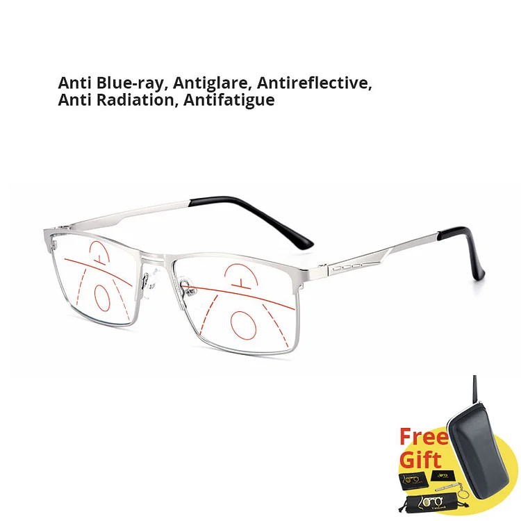 Progressive Multifocal Reading Glasses Men Women Anti Blue Ray For ...