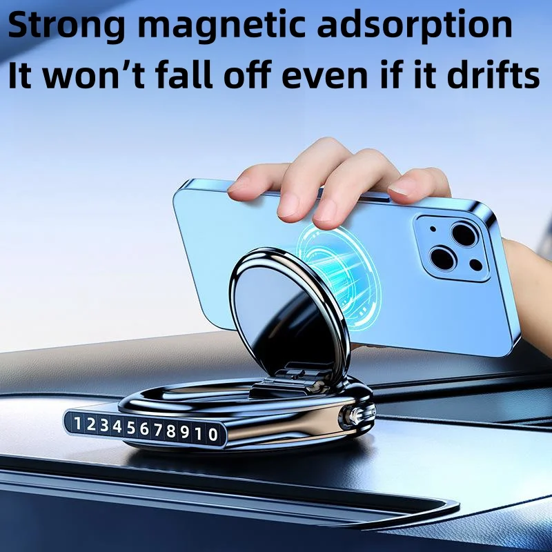 Multifunctional magnetic car phone holder