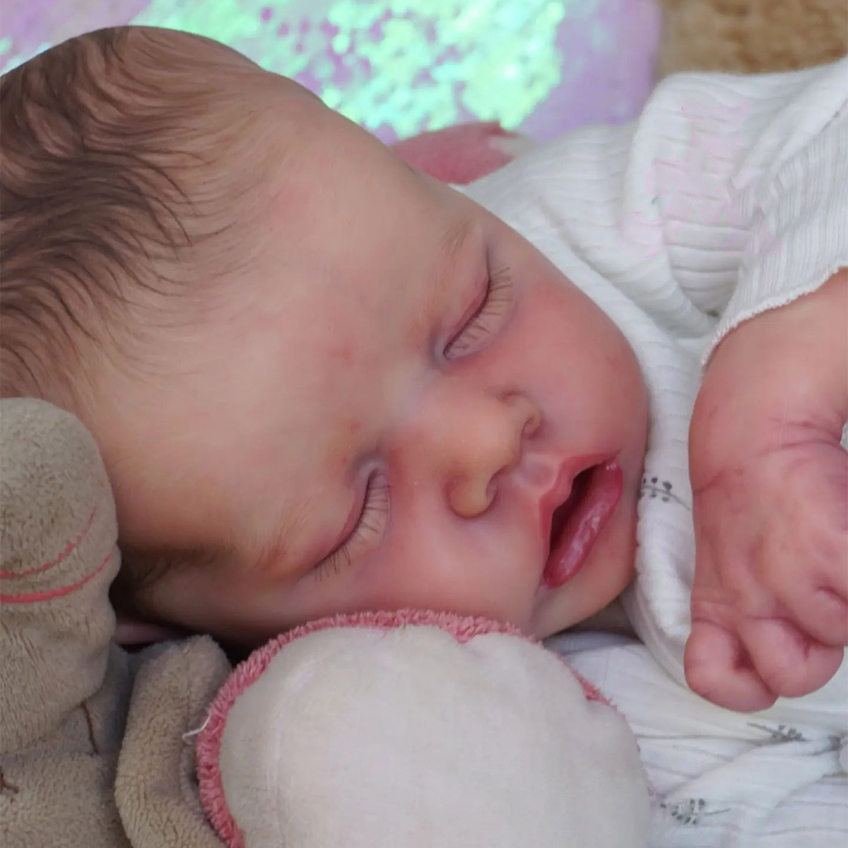 17" Lifelike Realistic Twins Girls of Wete& Supo Sleeping Reborn ...