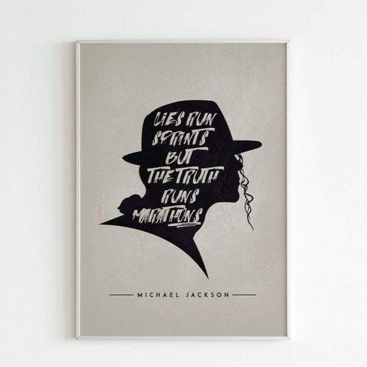 Michael Jackson Motto Canvas Wall Art