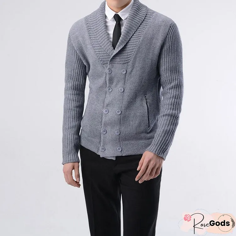 Men's Business Cardigan Sweater