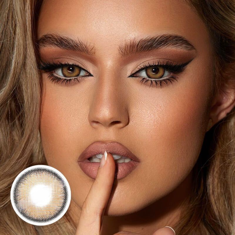 Mystic eyes-Velvet Brown Colored Contact Lenses - Mystic Eyes®