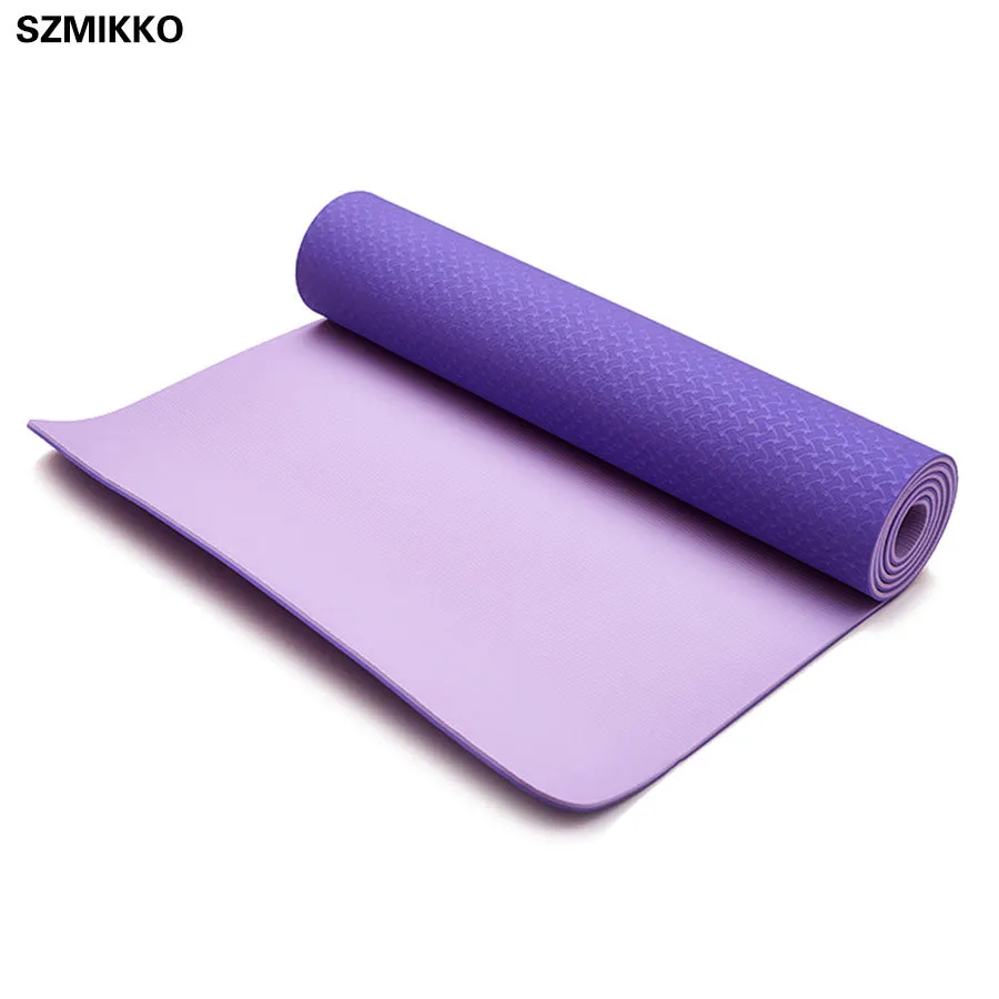 SZMIKKO Personal Exercise Mats Non-Slip Fitness Exercise Mat 4mm Thick ...