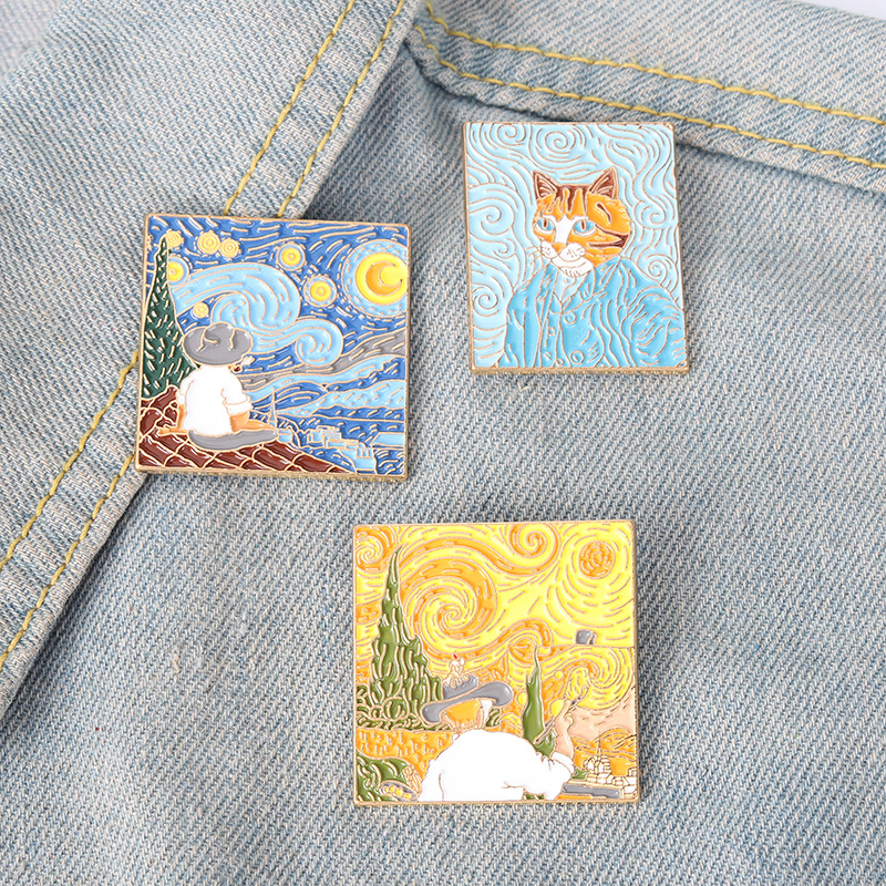 Oil Painting enamel pin & Art enamel pin