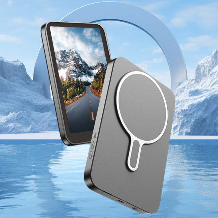 Mobile phone wireless magnetic screen rear selfie screen monitor display