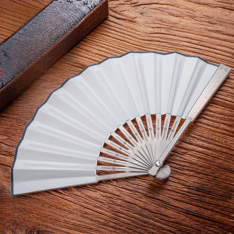 6" Titanium Folding Fan Hollow Fan Frame