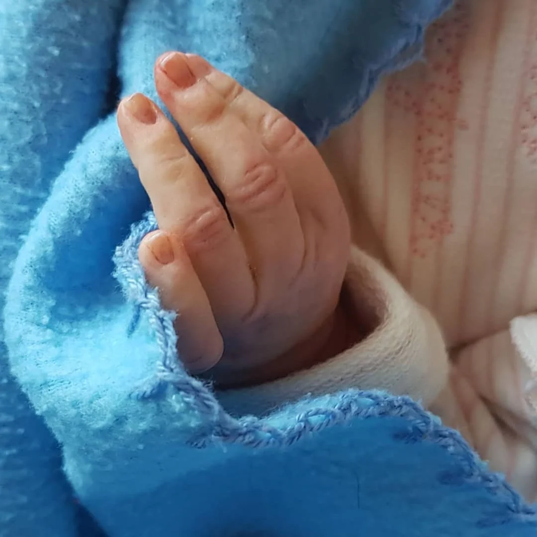 19'' Reborn Baby Hudson Dolls Soft Body Handmade Toddler Girl Dolls