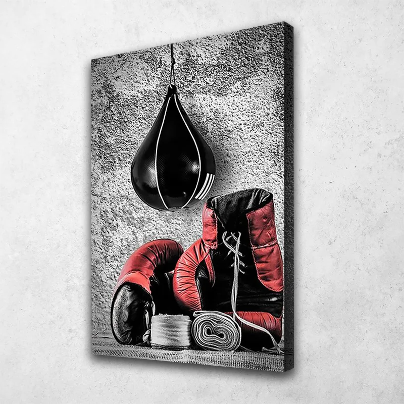Boxing Props Canvas Wall Art