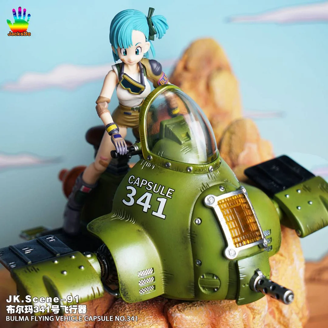 Bulma Flying Vehicle CAPSULE No.341 with LED - Dragon Ball Resin Statue ...