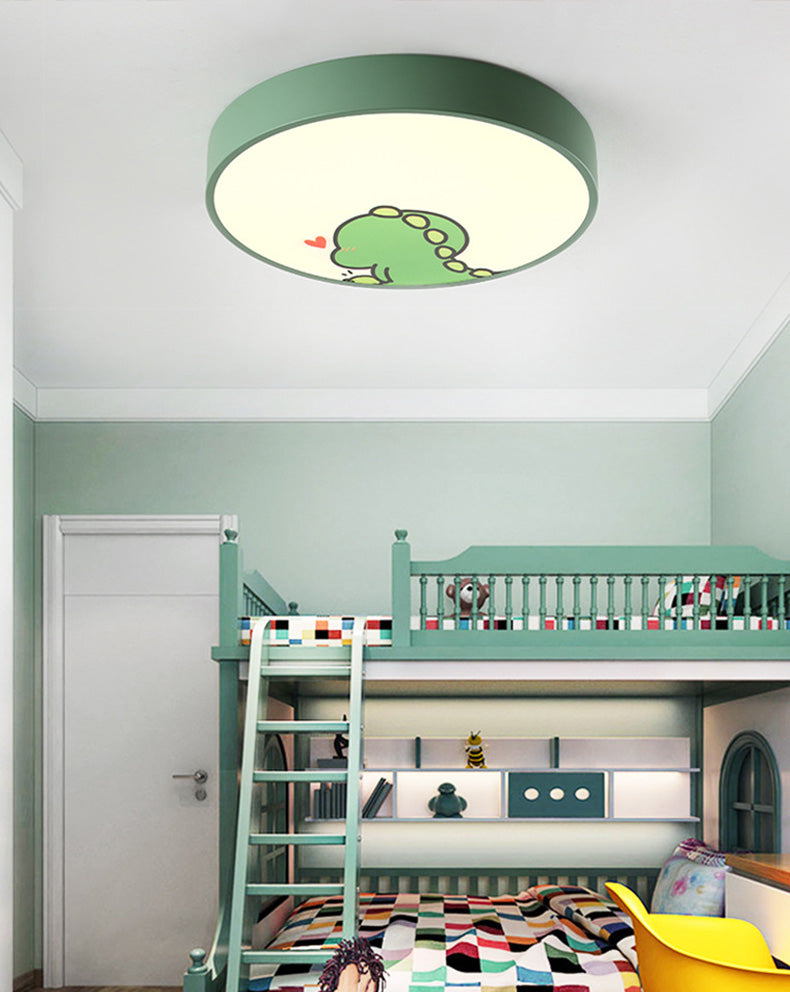LED Ceiling Lamp Cartoon Kids Boy Girls' Room Round Multicolor 18W ...