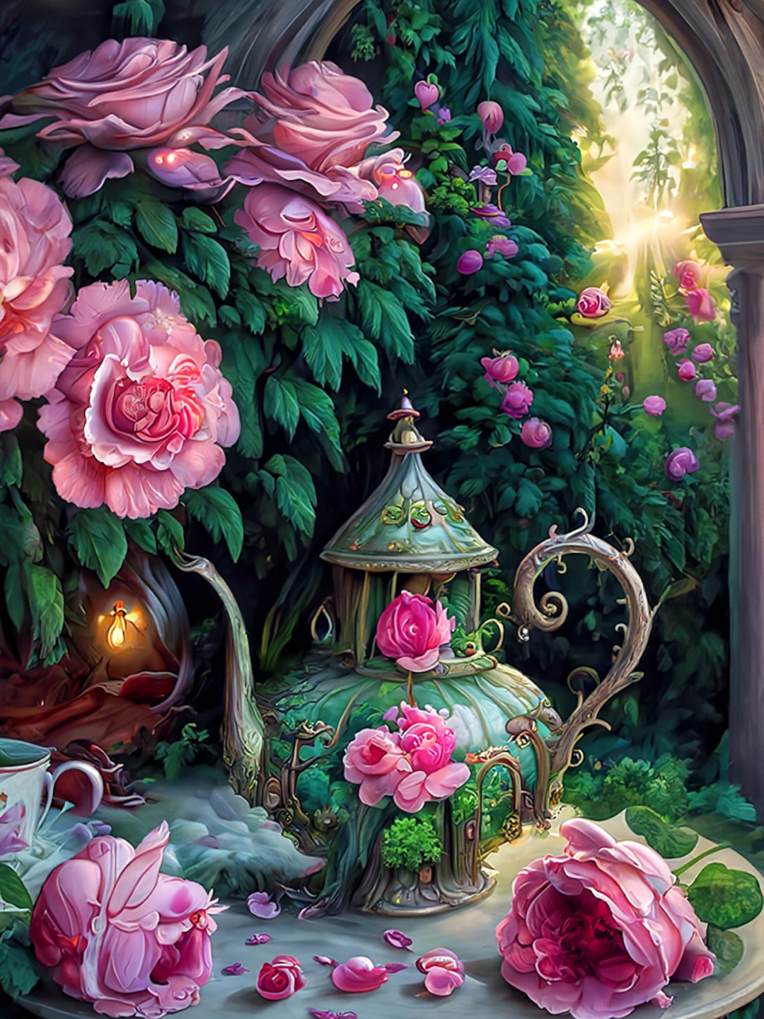 DIY Painting By Numbers | Fantasy teapot - 40*50cm