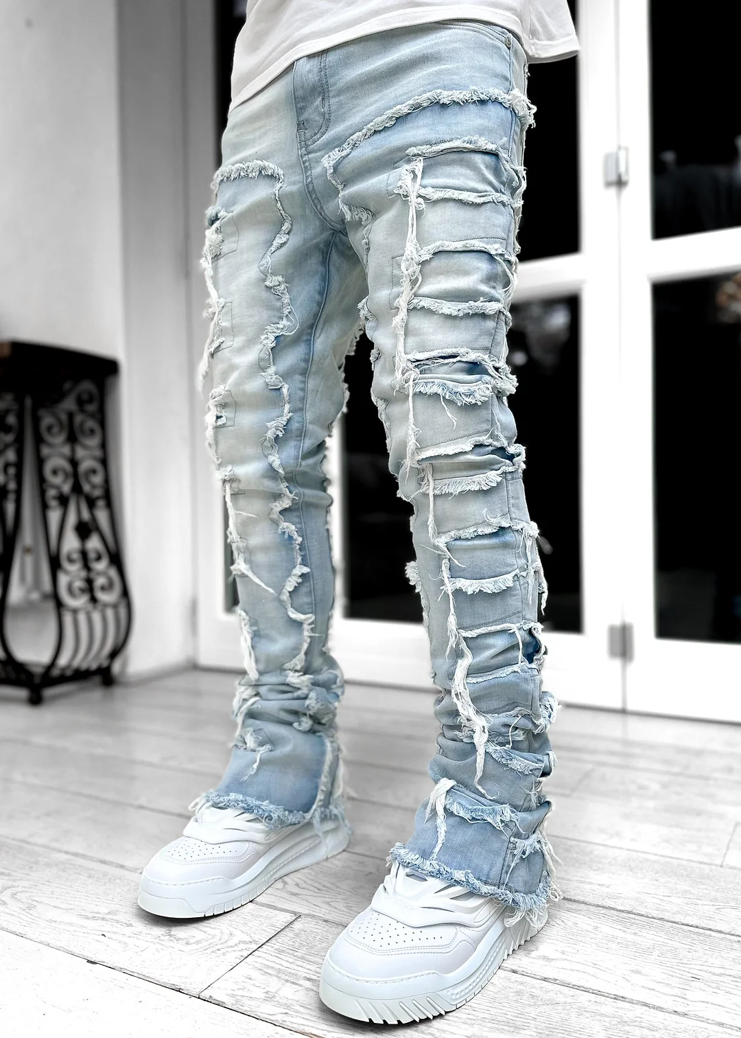 Steel Blue Stacked Denim Steel Blue Stacked Denim