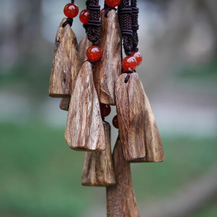 Green Agarwood Amulet Natural-Form Amulet Pendant Hanging Ornament