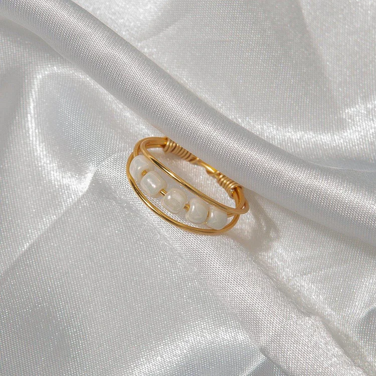 Anxiety/Fidget Ring - Coconut White