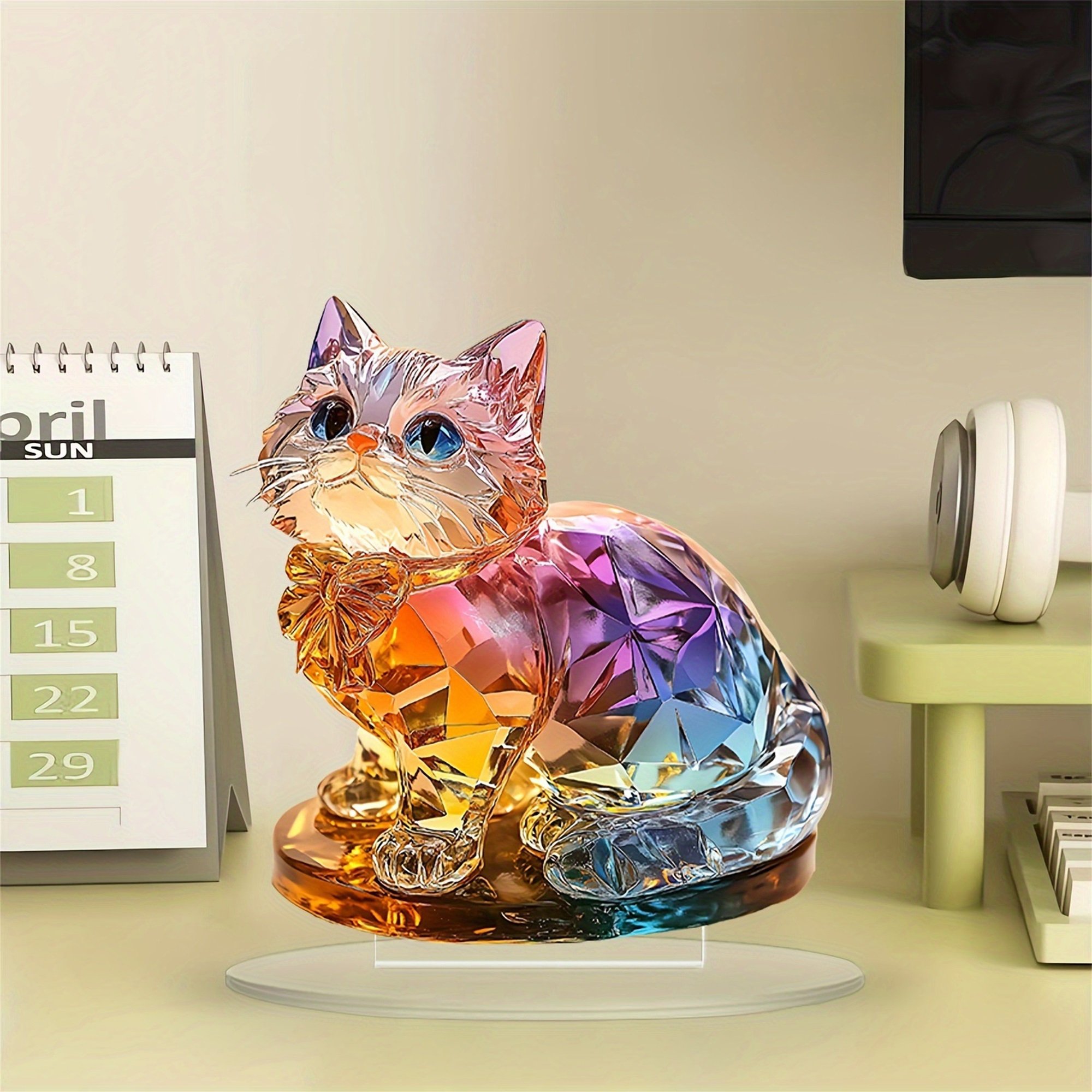 🐱Limited Time Sale-SAVE 50% OFF - Colorful Kitten Desktop Standing ...