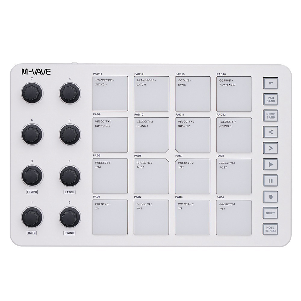 SMC-PAD Electronic Music Cube Wireless Bluetooth MIDI Keyboard Pad ...