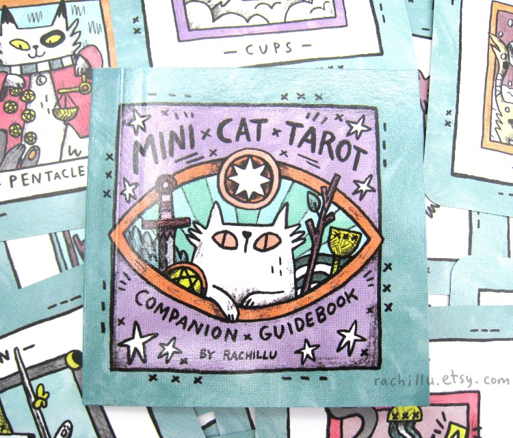 Mini Cat Tarot Deck-With Companion Guidebook