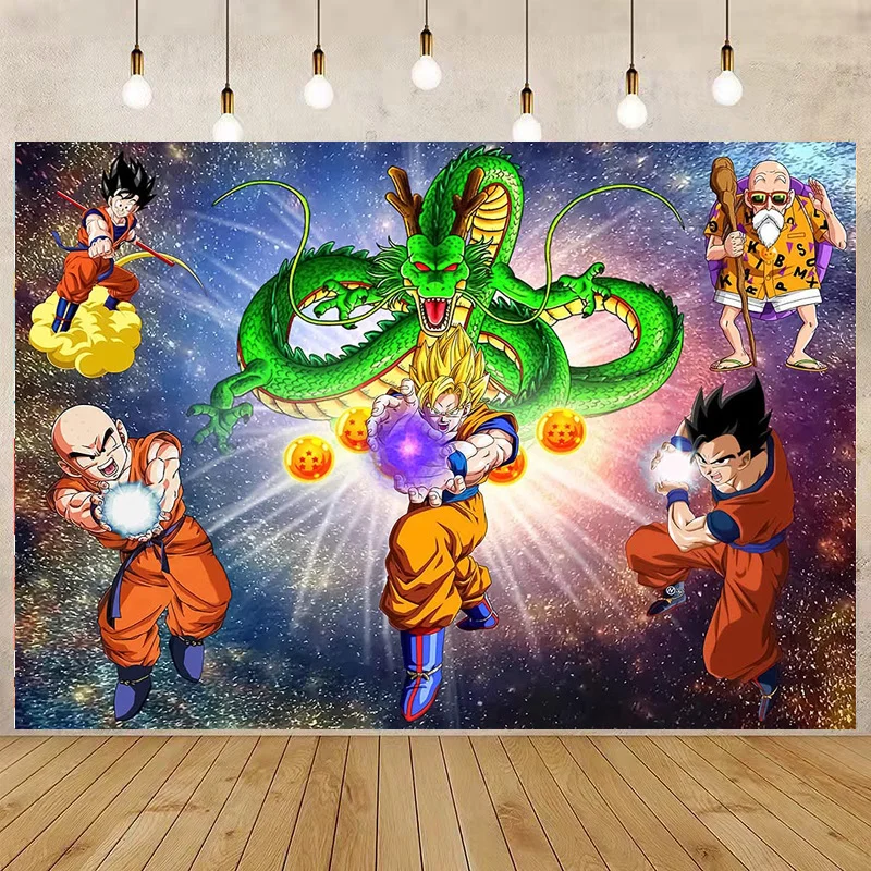 Shop Affordable Dragon Ball z Theme Birthday Backdrop for Children Boys ...