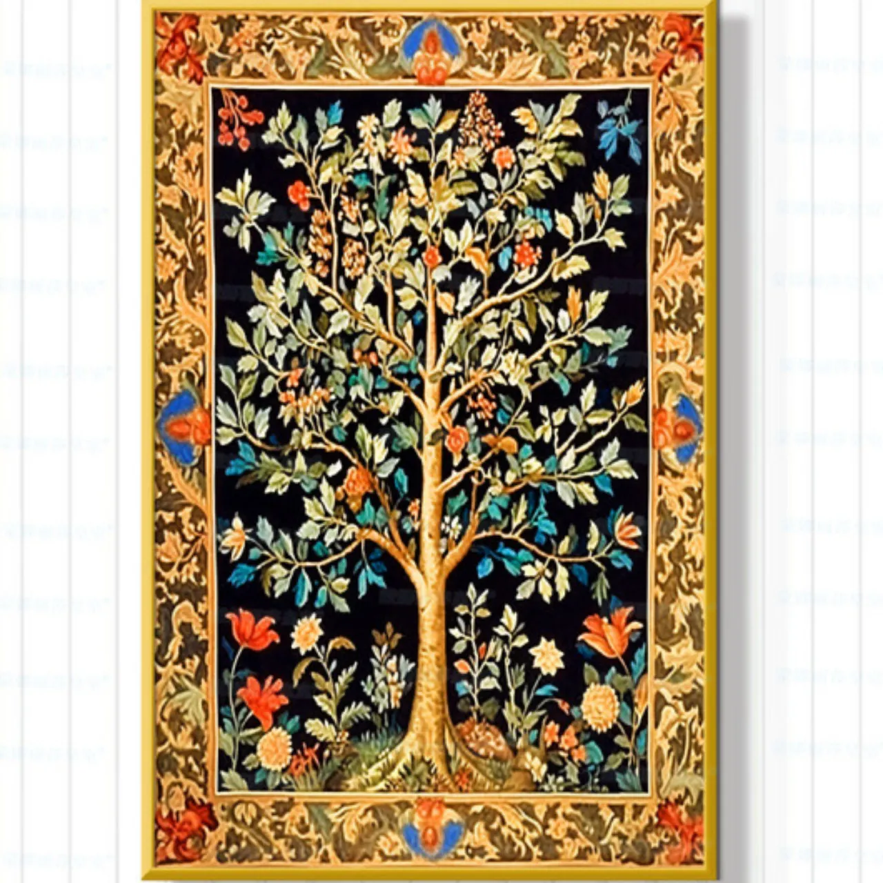 Mona Lisa 11CT Stamped Cross Stitch - Morris Tree of Life (35*50cm)