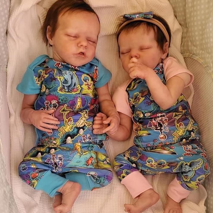 12'' Twins Sister Alexis and Aliyah Reborn Baby Doll Girl