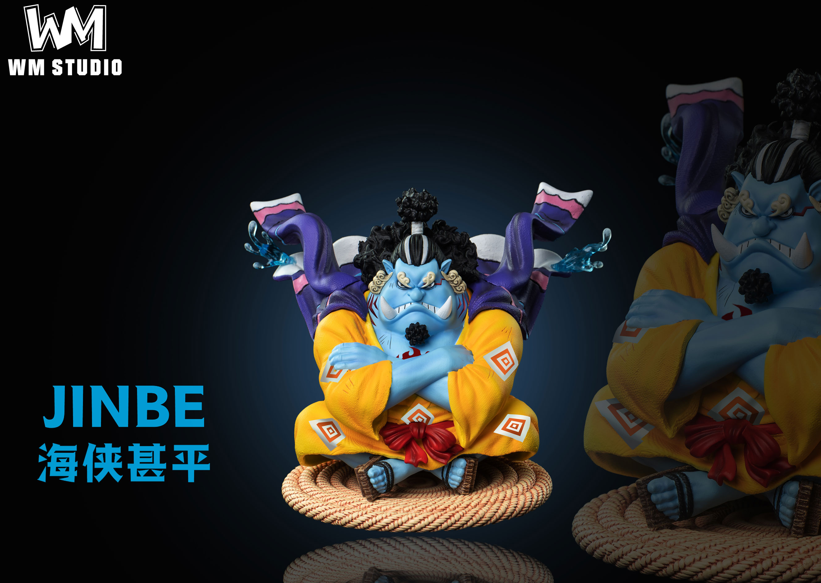 WCF Scale Sitting Series 002 Jinbe - ONE PIECE Statue - WM Studios [Pre ...