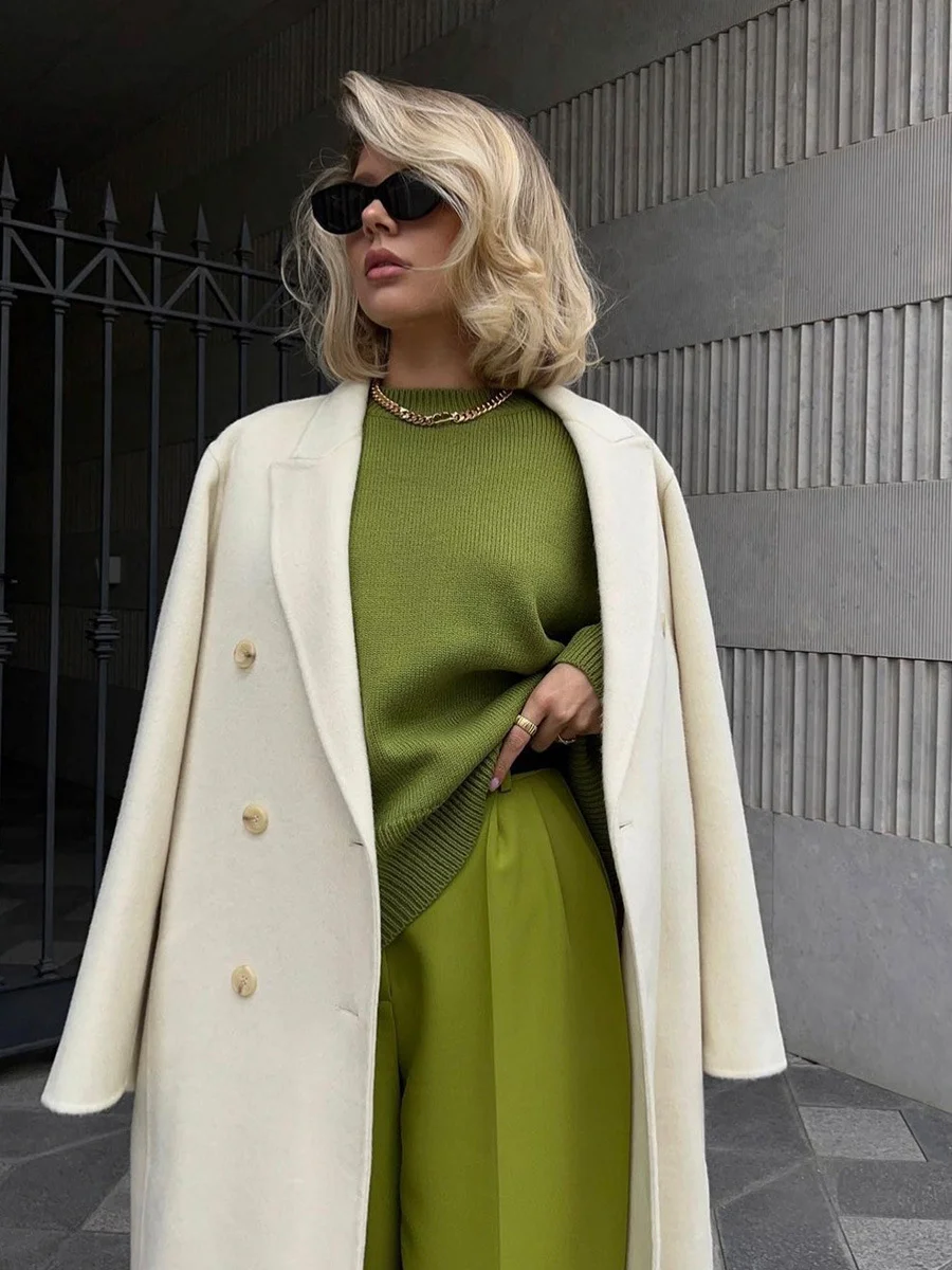 Woherb Sale Of Solid Color Round-Neck Sweater Women 2025 New Soft ...