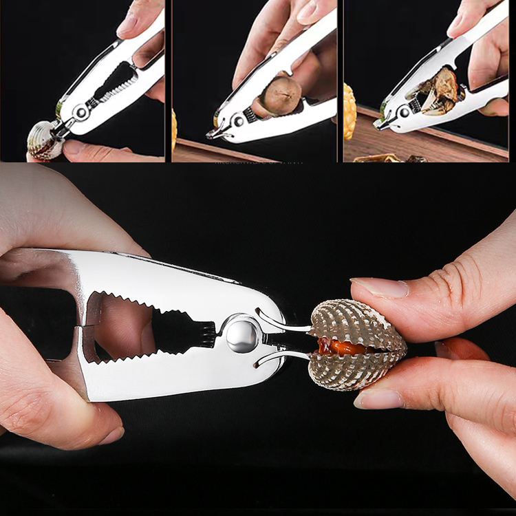 304 Stainless Steel Open Clam Clip Household Nut Crackers Seafood ...