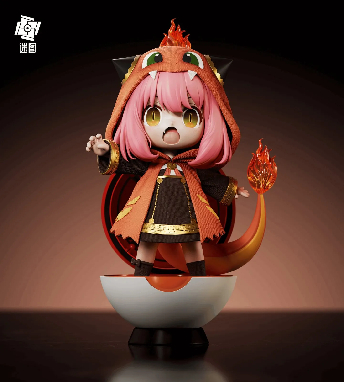 Charizard Cosplay Anya Forger - Pokemon SPY X FAMILY Resin Statue ...