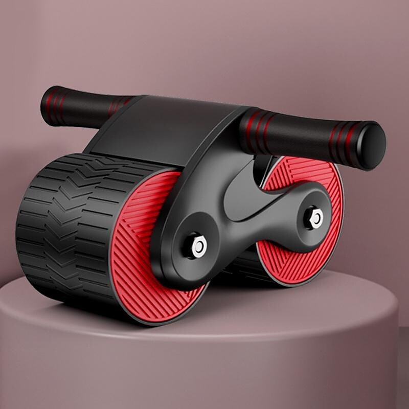 Automatic Rebound Double Wheel Abdominal Wheel Roller