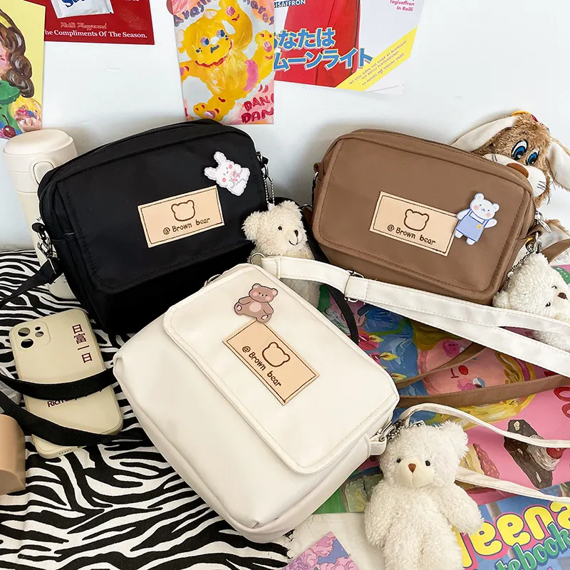 ULZZANG BROWN BEAR SHOULDER BAG