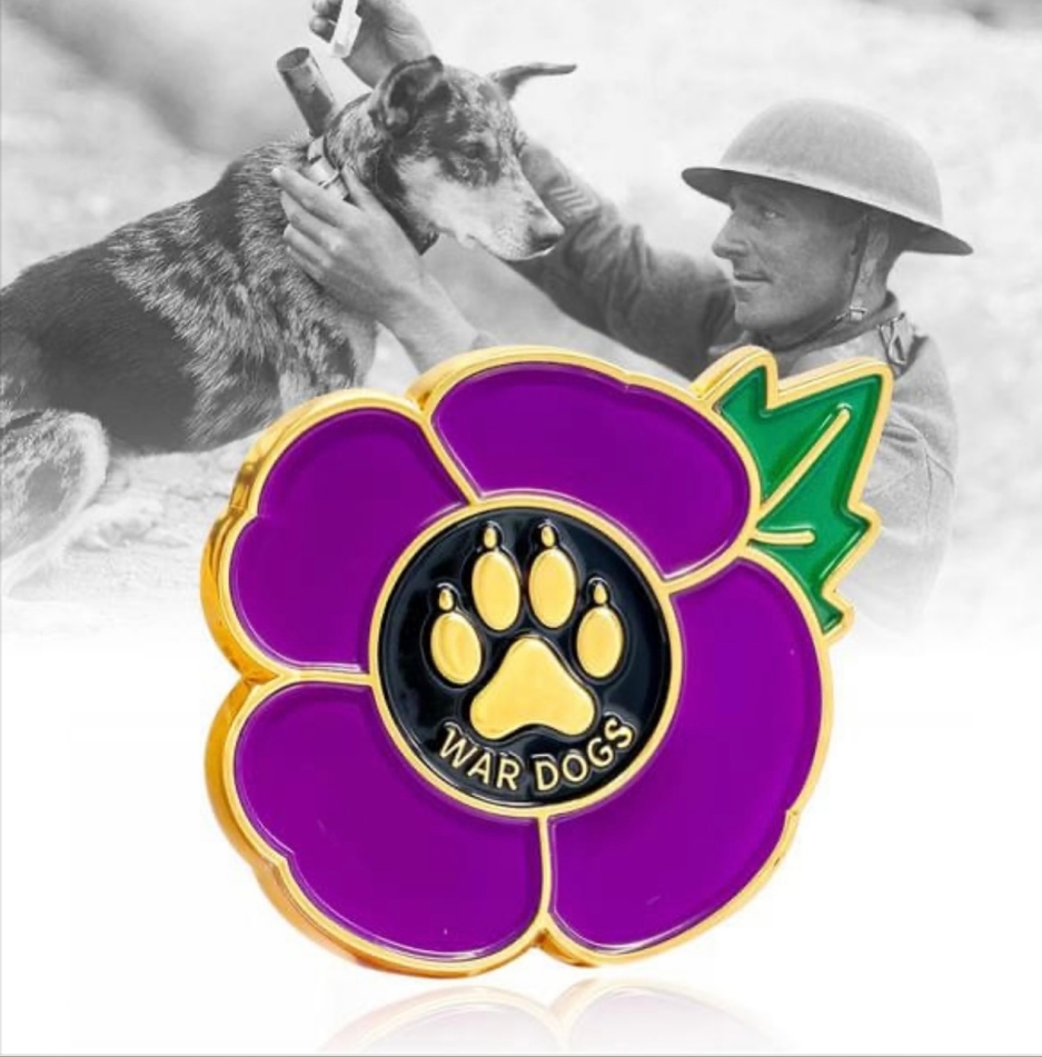 2024 Remembrance Day Purple Poppy Badge