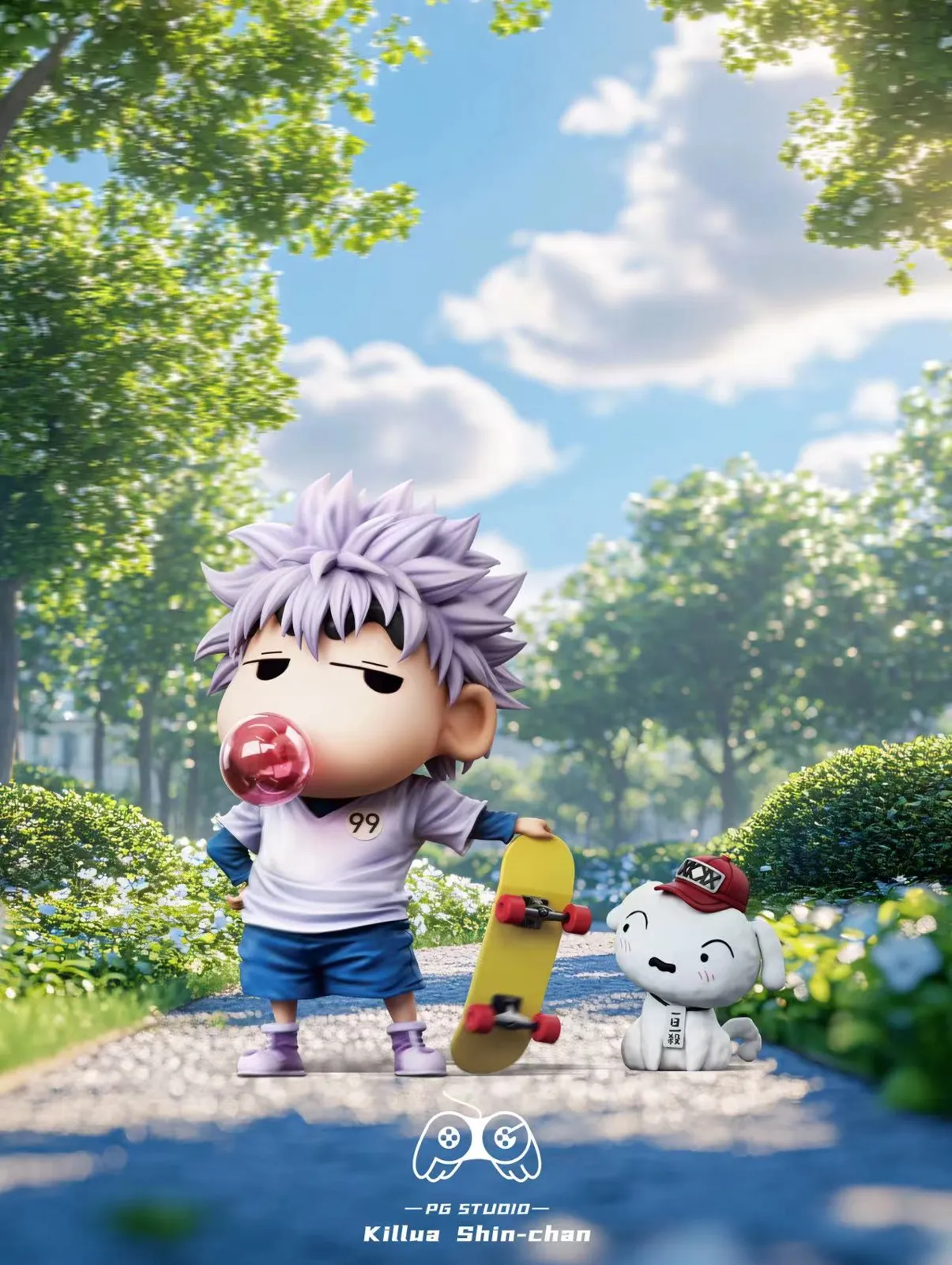 Small & Big Scale Killua Zoldyck Cosplay Shin-chan & Shiro - HUNTER X ...