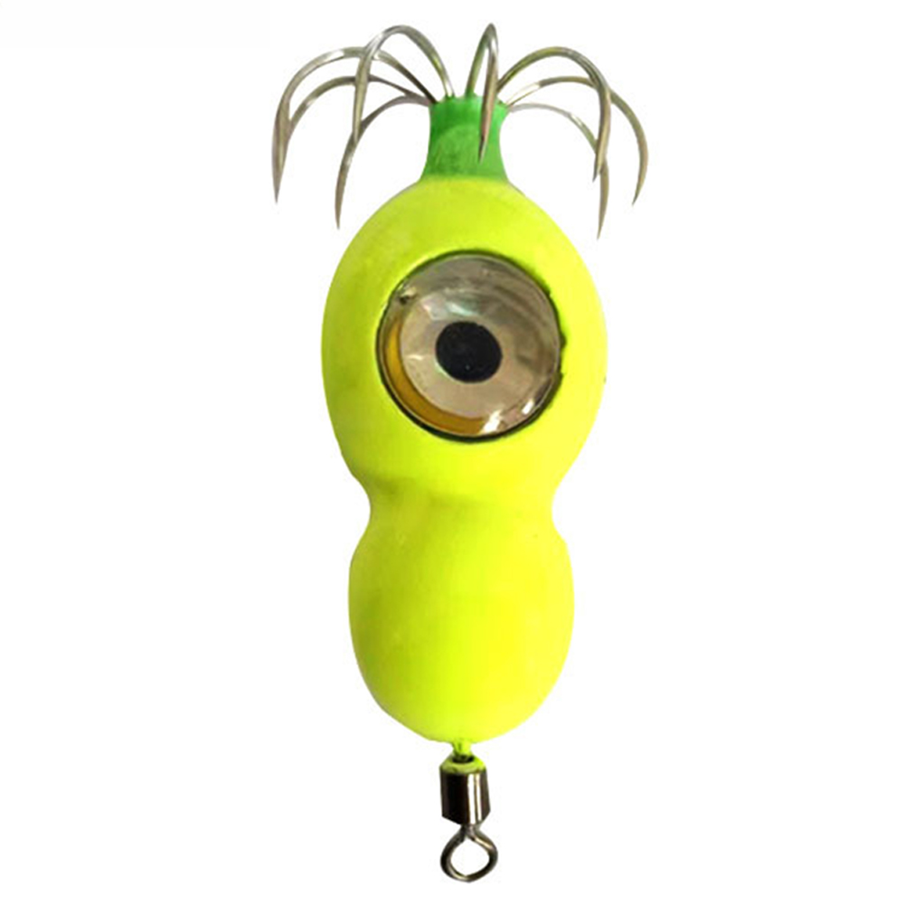 Luminous Squid Jigs Hooks 12 Needles Cuttlefish Octopus Fishing Lure ...