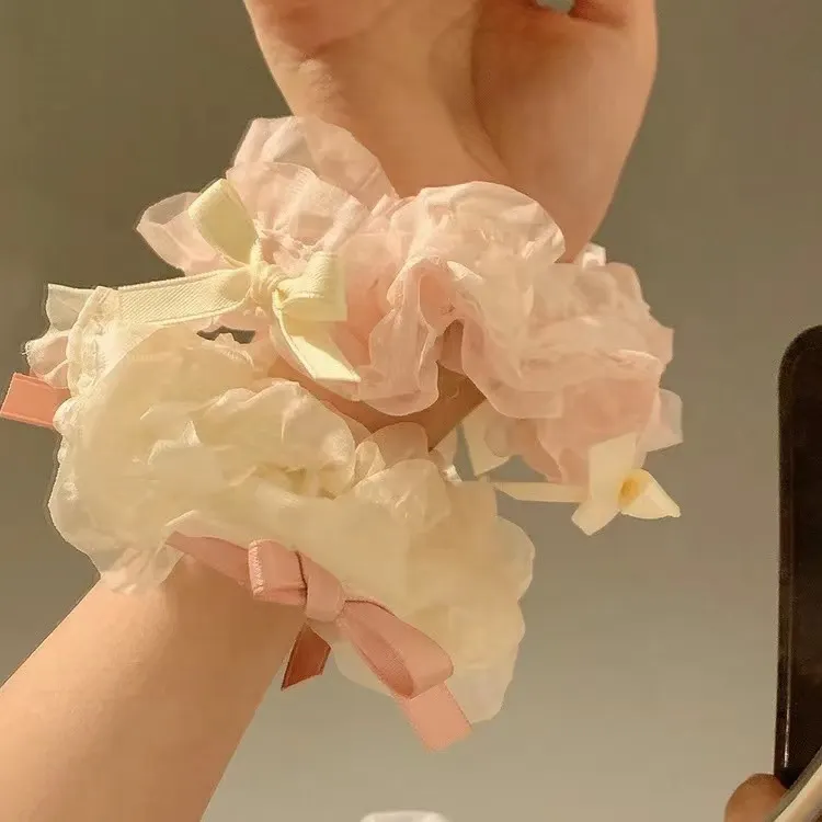 LOLITA LACE BOW SCRUNCHIES (2 PCS)