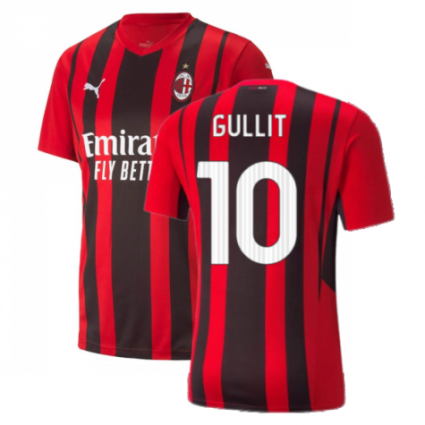 AC Milan Ruud Gullit 10 Home Shirt Kit 2021-2022
