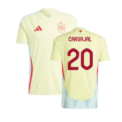 Spain Dani Carvajal 20 Away Shirt Kit Euro 2024