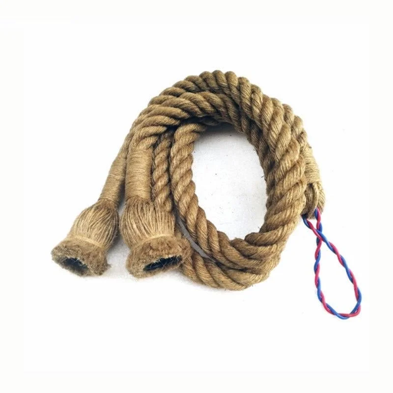Hemp Rope Pendant Lights Vintage Retro Loft Industrial Hanging Lamp for ...