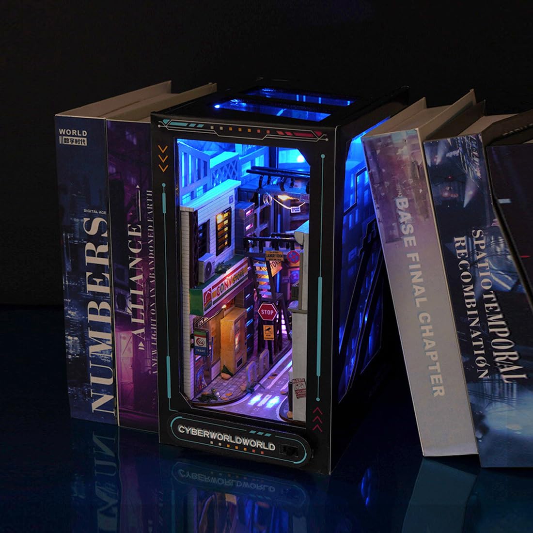 Create Your Own Cyberpunk World with Ahilmrn's DIY Dollhouse Book Nook ...