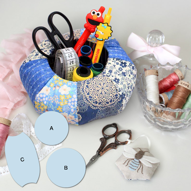 DIY Basket Pin Cushion Tutorial + Template Included