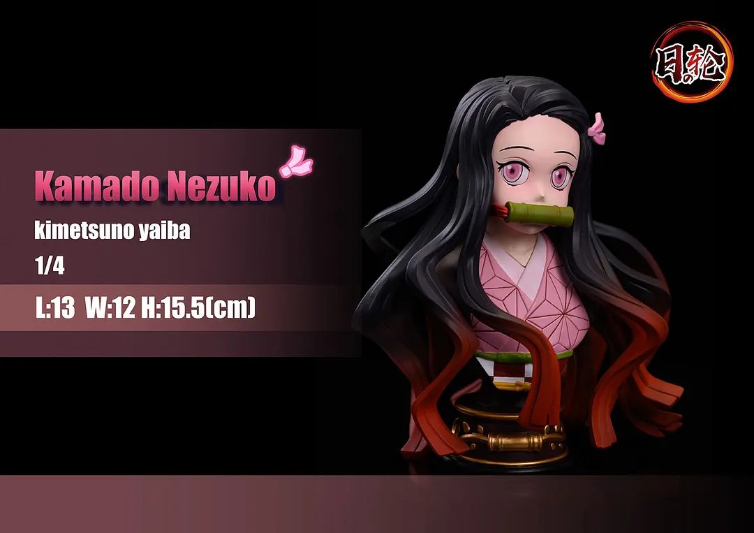 1/4 Scale Nezuko Kamado Bust Statue - Demon Slayer: Kimetsu no Yaiba ...