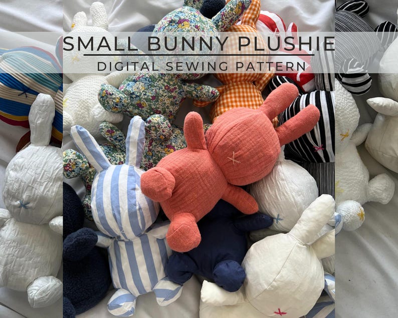 Small Bunny Sewing Template - with Instructions
