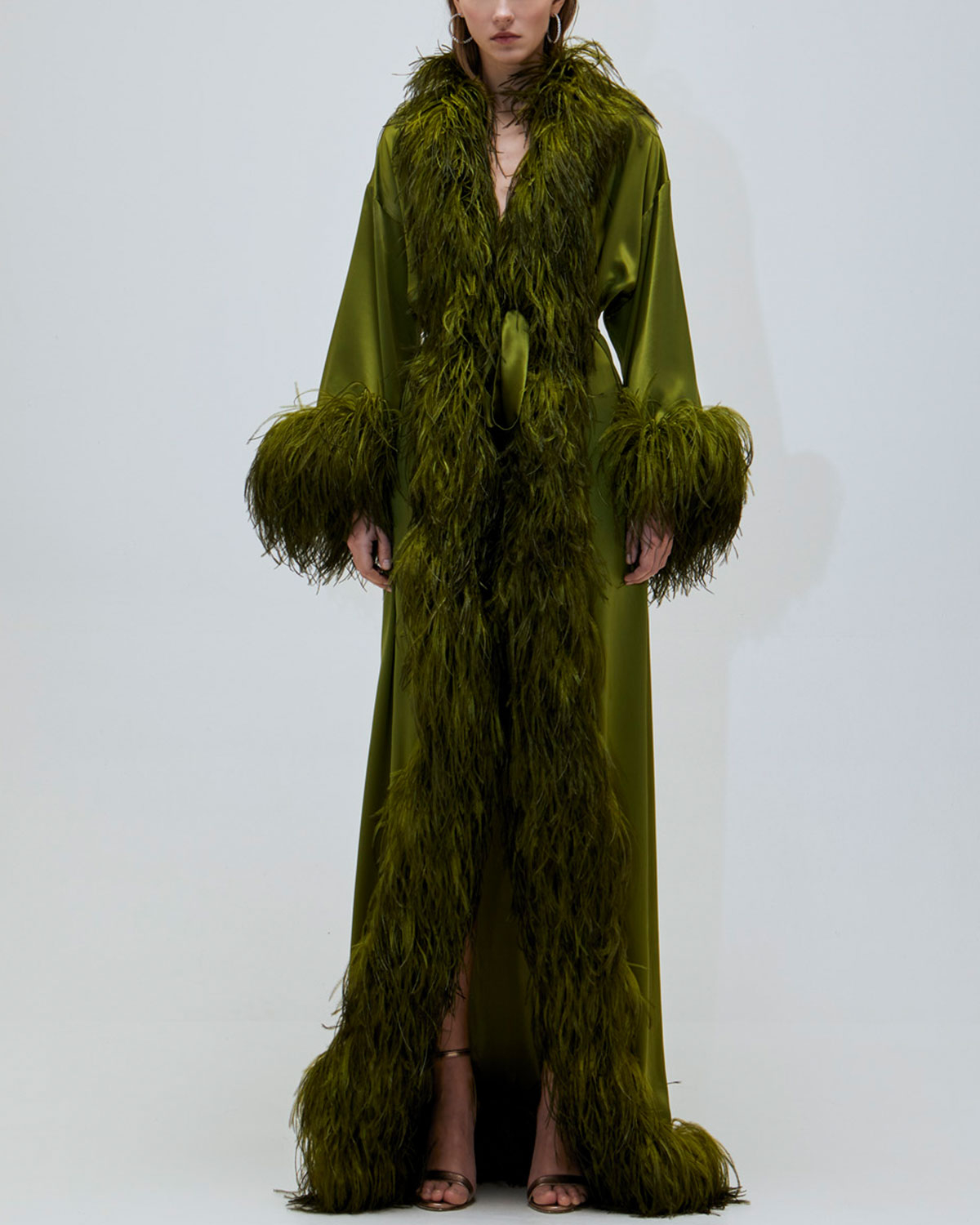 Long Feather Robe