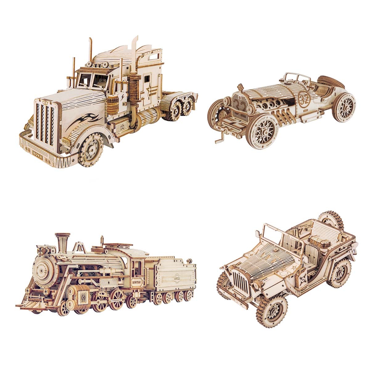 Classic Scale Model Vehicle | 3D Wooden Puzzle | Robotime