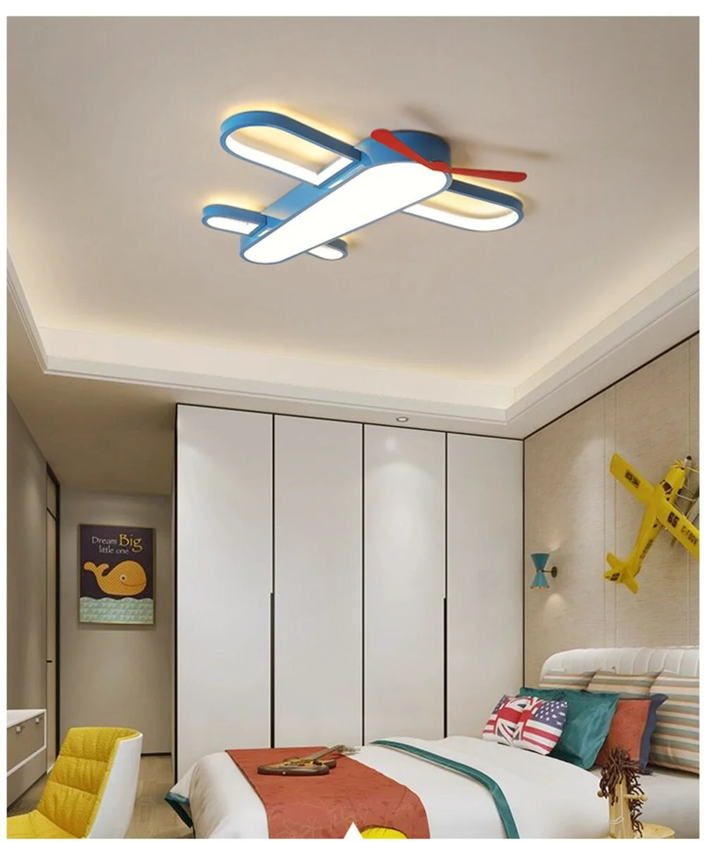 Modern Kids Room LED Lamp Ceiling Light Novelty Cartoon The Plane ...