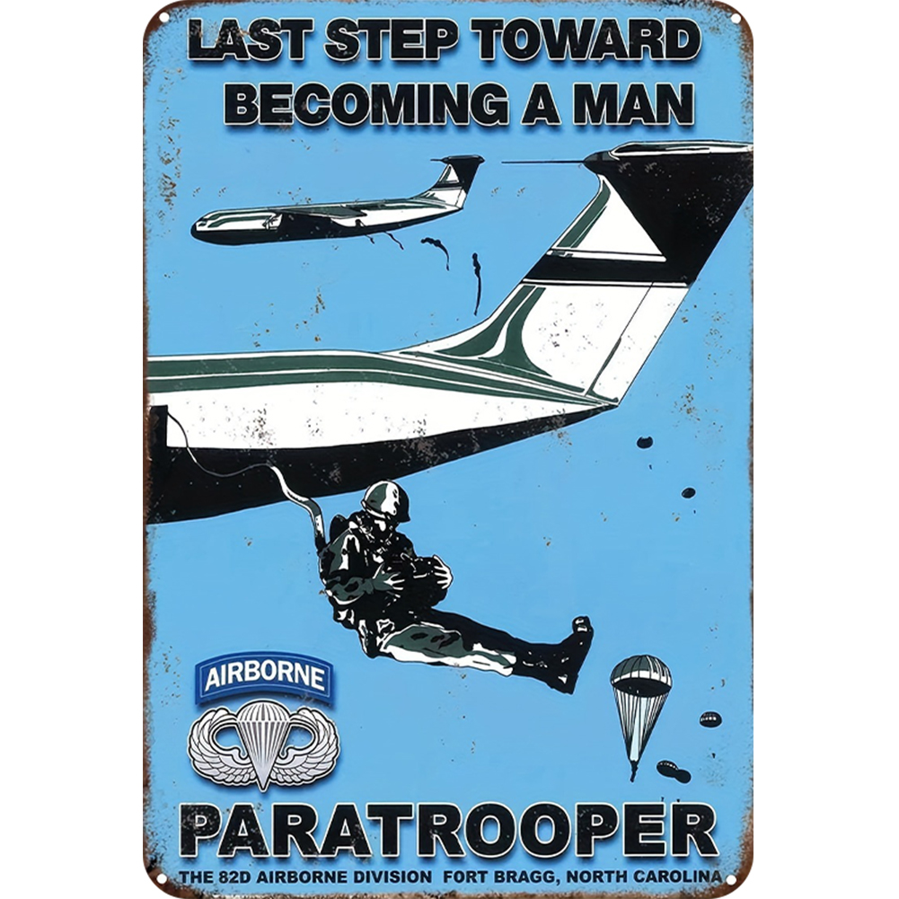 20*30cm/30*40cm- Paratrooper 82nd Airborne-Metal Tin Signs