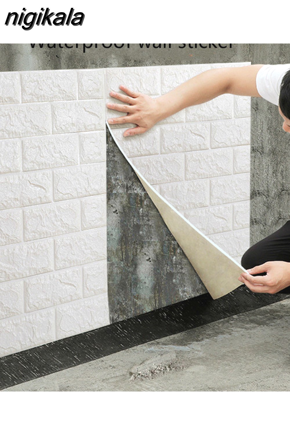 nigikala stereo wall paste TV background brick pattern wall paste ...
