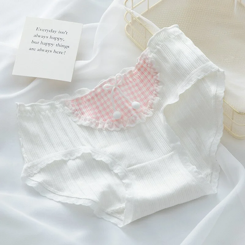 Uaang Cute Student Panties Lolita Panties Girls Briefs Cotton Inner ...